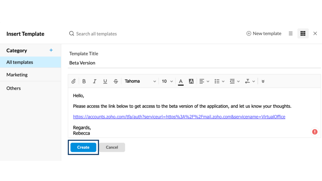Zoho Workplace Email Templates and Campaigns - Echopx Technologies ...