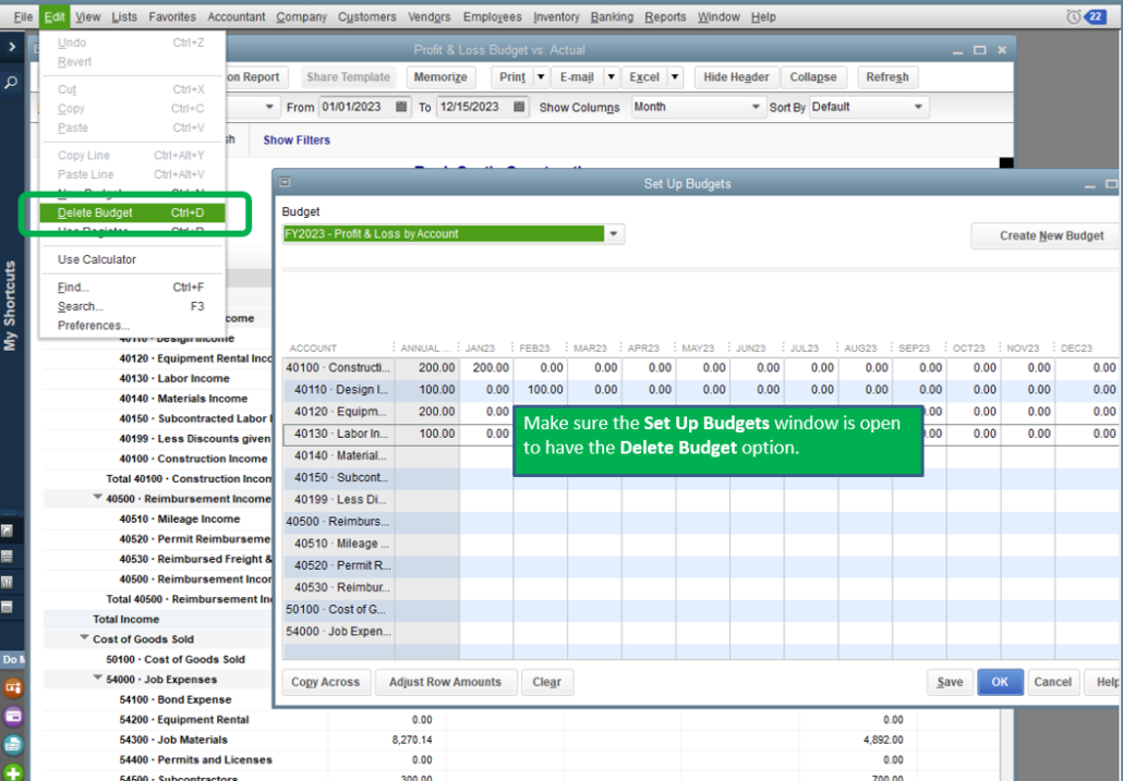 QuickBooks Budgeting and Forecasting - QuickBooks Budgeting and ...